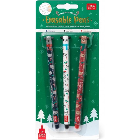 SET DI 3 PENNE GEL CANCELLABILI - CHRISTMAS LIMITED EDITION- ERASABLE ...